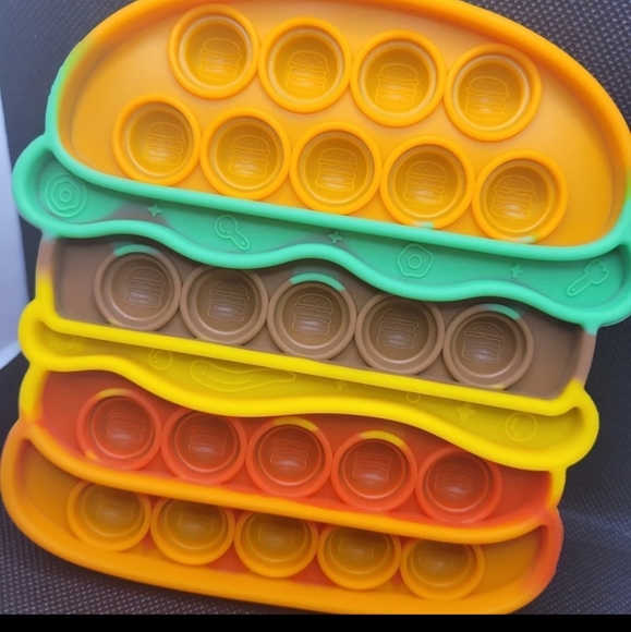 Toys | Cheeseburger Fries Fidget Bubble Pop Set W French Fry Snap ...